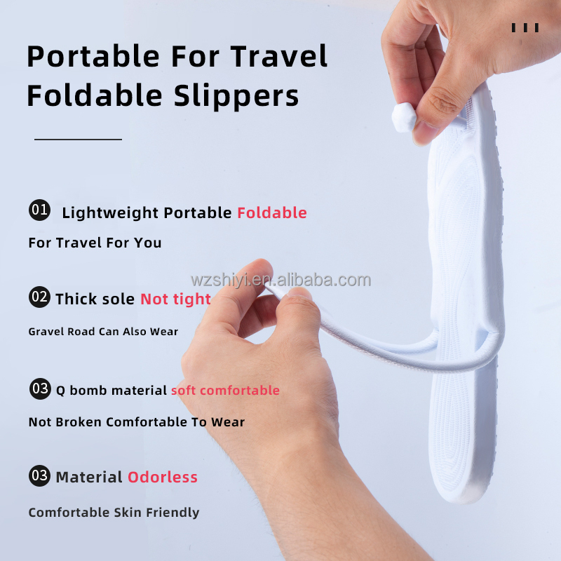 【SG Seller】Disposable Detachable Travel Foldable Slippers Portable ...