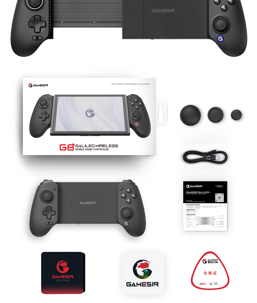 GameSir G8+/G8/X2s/X5 Lite Bluetooth version/X2s Galileo Type C Gamepad ...