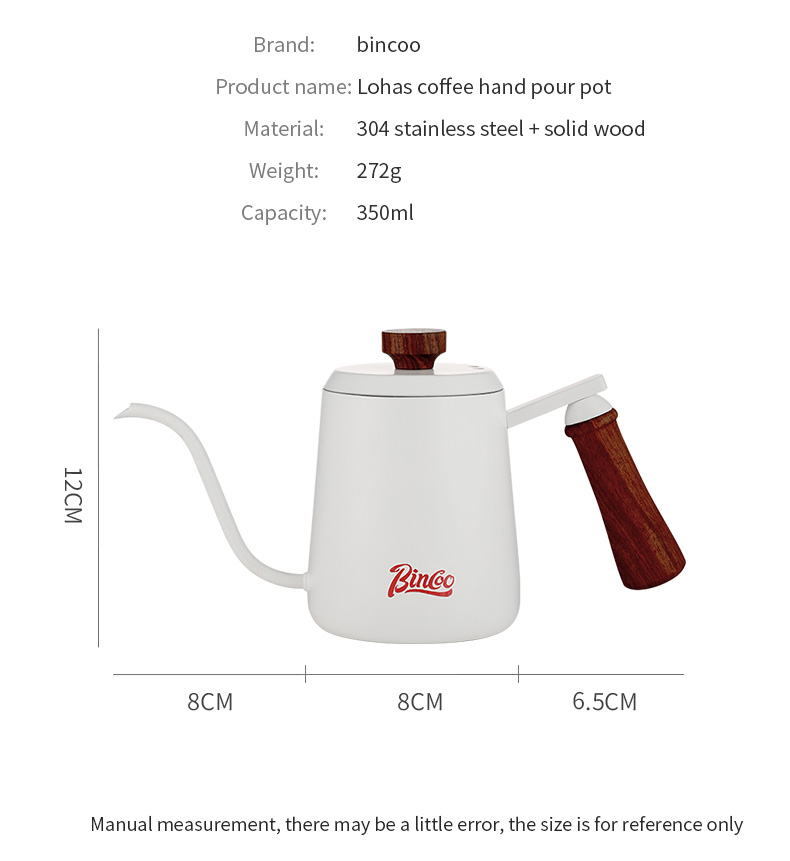 BINCOO Hand-pour Coffee Pot Stainless Steel Household Hand-pour Drip ...