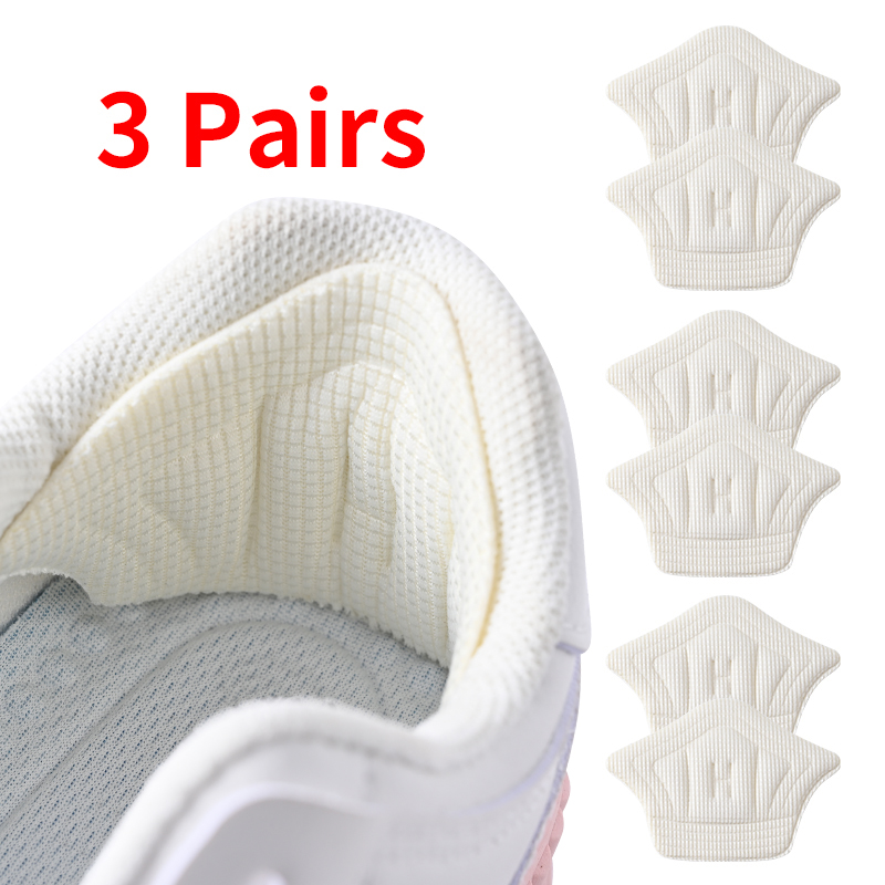 3 Pairs of Adjustable Non-Slip Heel Cushion Pads for Sneakers | Shopee ...