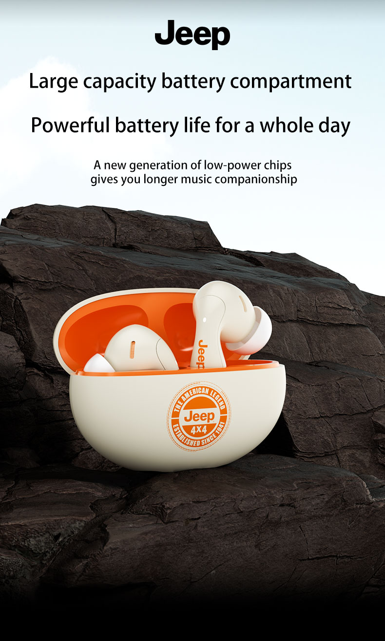 Jeep EW121 True Wireless Bluetooth 5.4 Earbuds Touch Control Noise ...