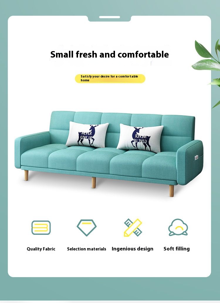 Lazy Sofa Foldable sofa bed, dual-use, multifunctional, small-sized ...