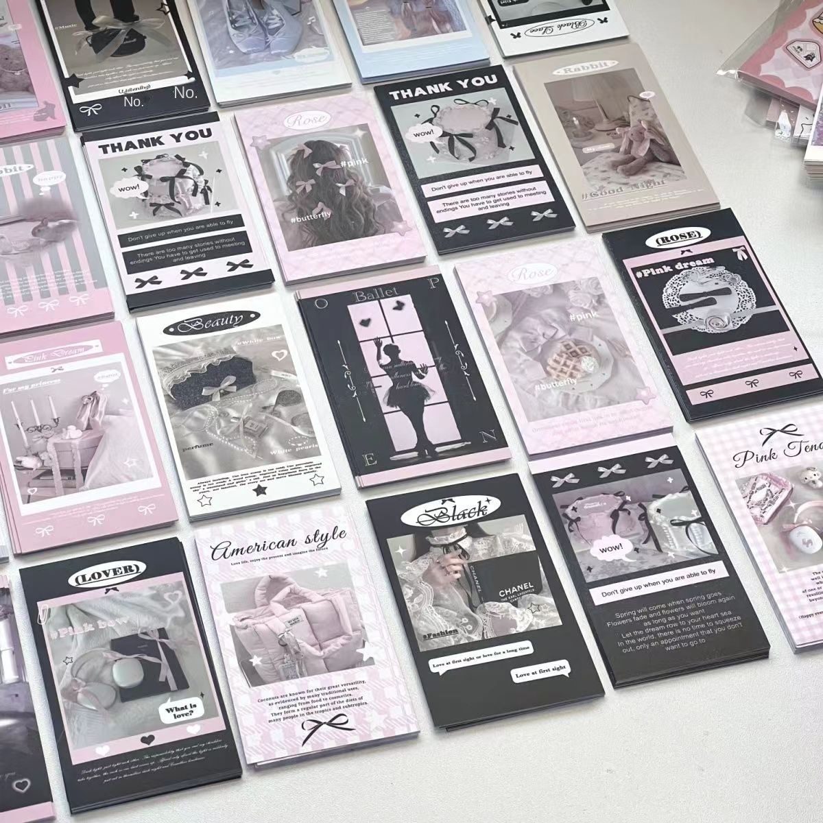Korean INS Ribbon Aesthetic Stickers – Ballet Style Matte Sealing ...