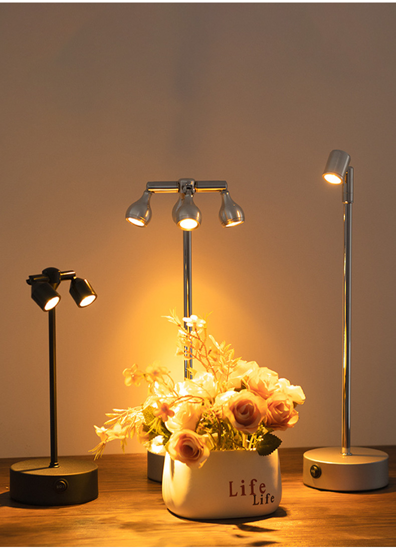 LED Cordless Bar Table Lamp Spotlight Modern Atmosphere Lamp USB ...