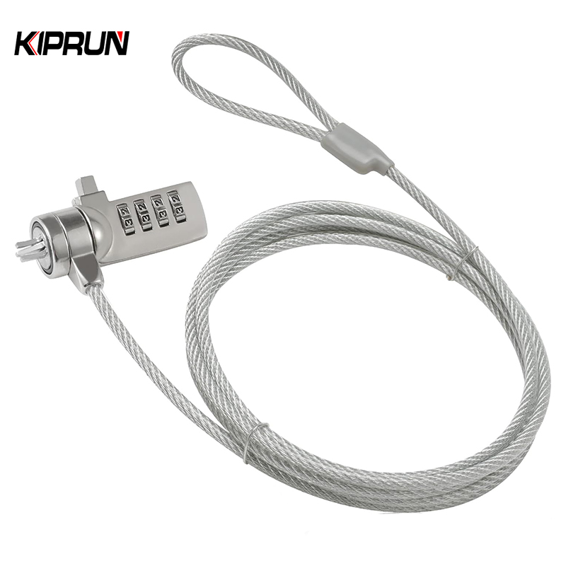 KIPRUN Laptop Cable Lock, Zinc Alloy Computer Security Lock, 4 Digit ...