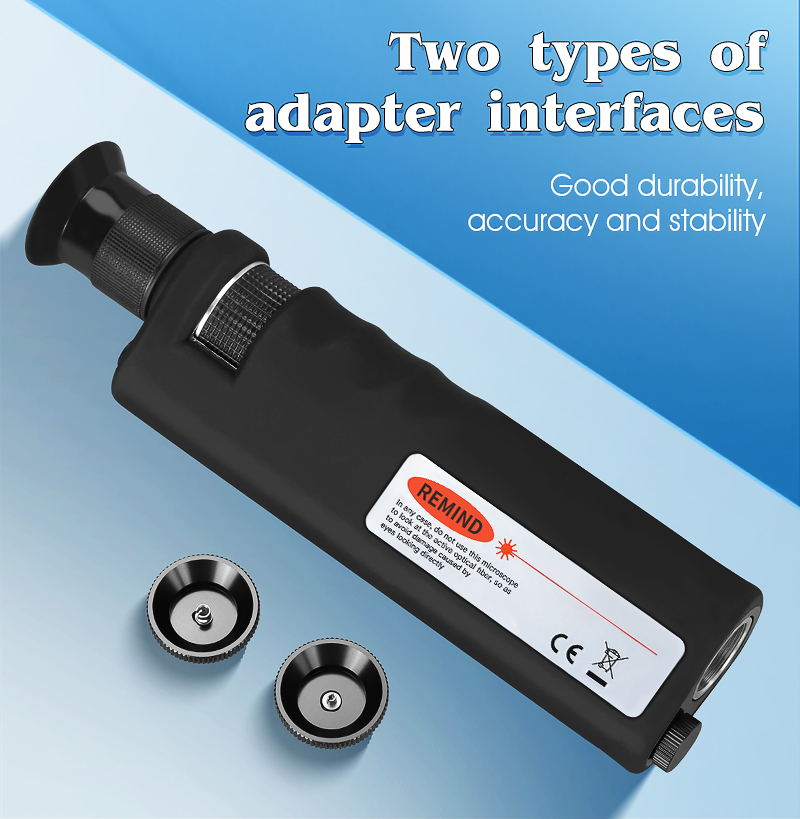 COMPTYCO AUA-400X Handheld Optical Fiber End Face Magnifier 200X ...