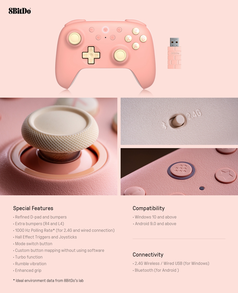 8BitDo Ultimate 2C Wireless Controller Compatible with Windows 10 11 ...