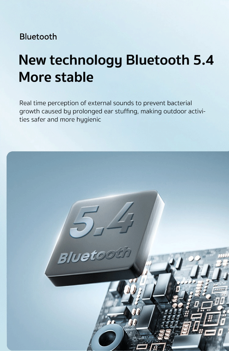 Lenovo ERAZER XF22 Wireless Earbuds Bone Conduction Bluetooth 5.4 ...