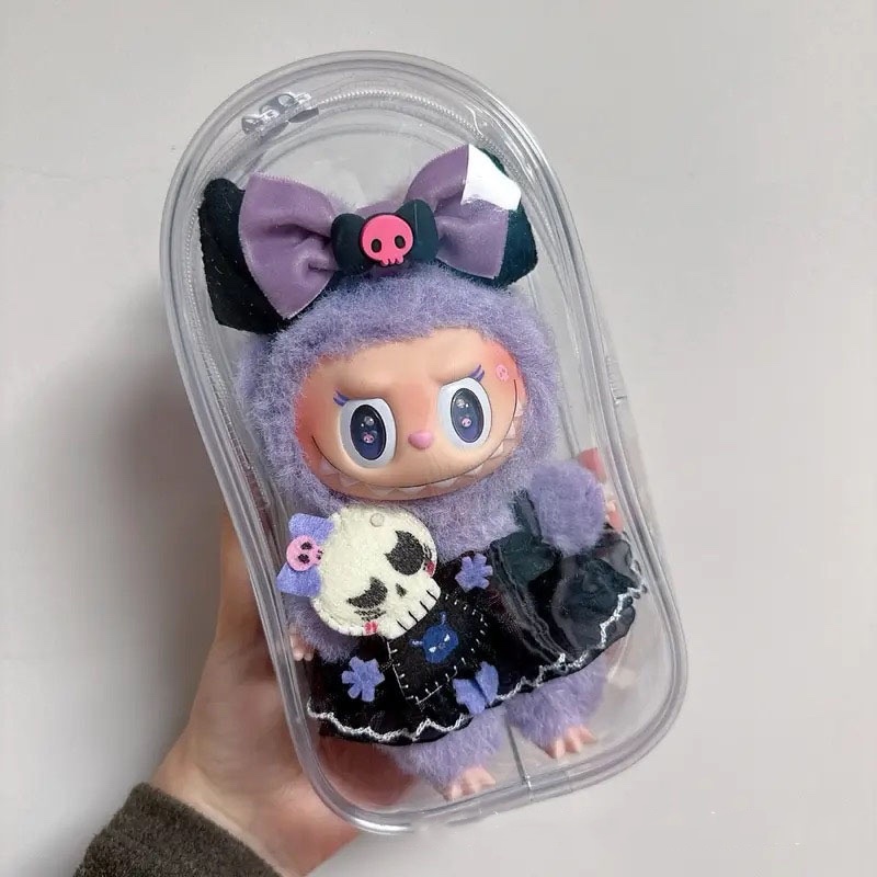 Mystery Box Plush Dolls Storage Pouch Organizer Doll Bag Semicircle ...
