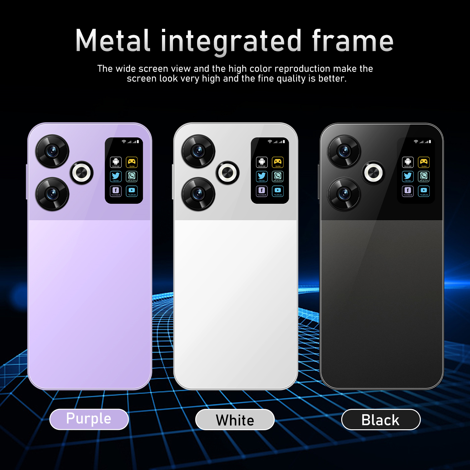 P0C0 C65 Pro 7.3" 8 Gen3 Android 12 5G/wifi Smartphone 16+256丨16+512 ...