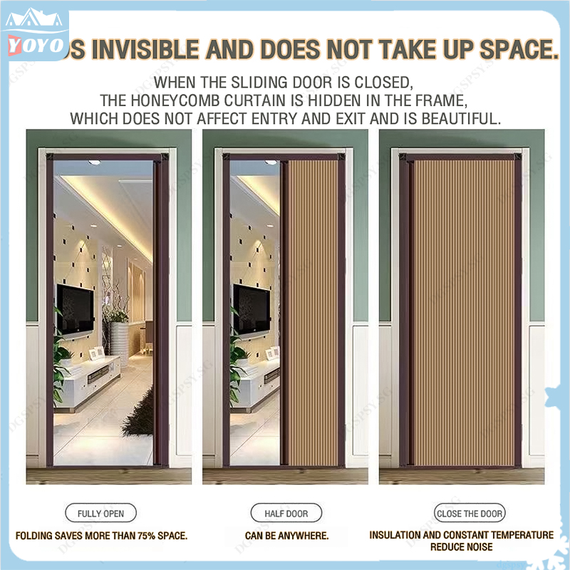 Folding sliding invisible door simple non-perforated honeycomb ...