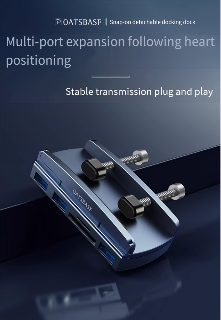 Oatsbasf U1CB-H015 Detachable Buckle Display dock Desktop plug Multi ...