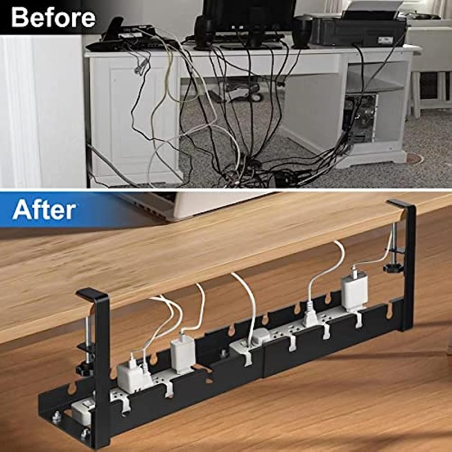 SG STOCK】Cable organizer wire organiser Extendable Under Desk Cable ...