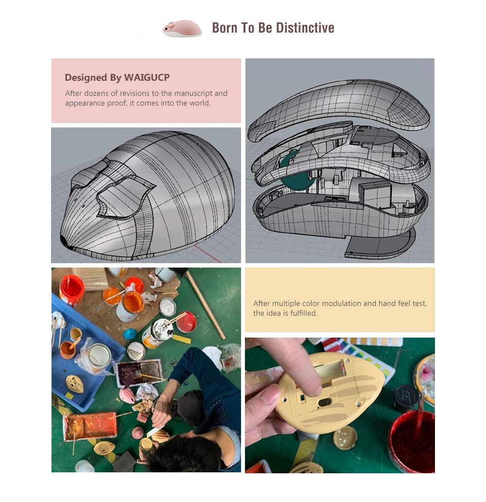 Cute Hamster Design Bluetooth Wireless USB Optical Computer Mini ...