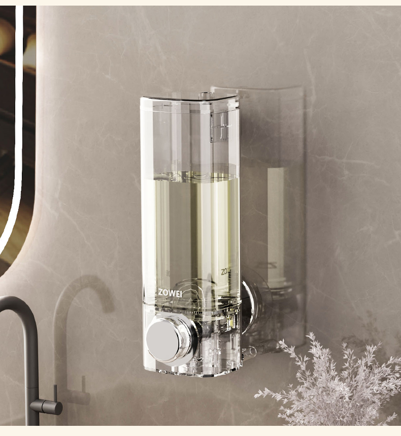 1pc glossy soap dispenser light luxury suction cup soap dispenser ...