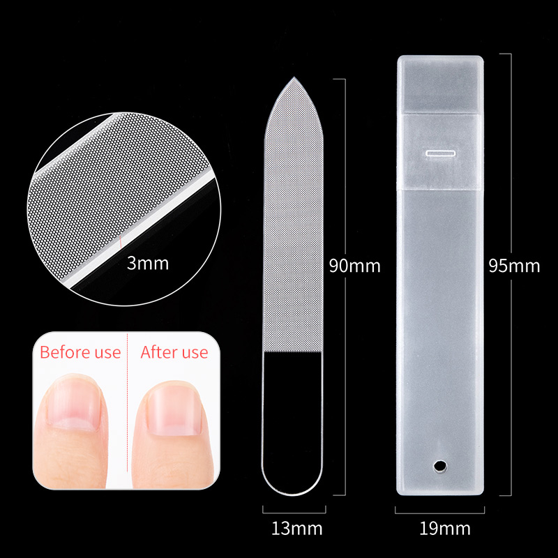 3pcs Nano Glass Nail Files Professional Sanding Polishing Files Nail ...
