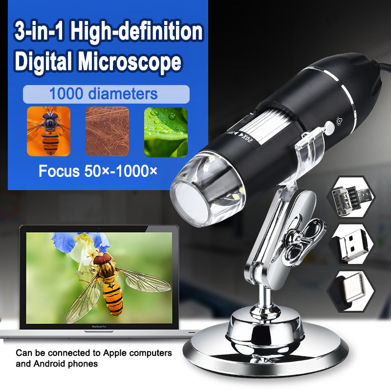 🔥SG STOCK🔥Upgrade 1600X HD Microscope Magnification WiFi Digital ...