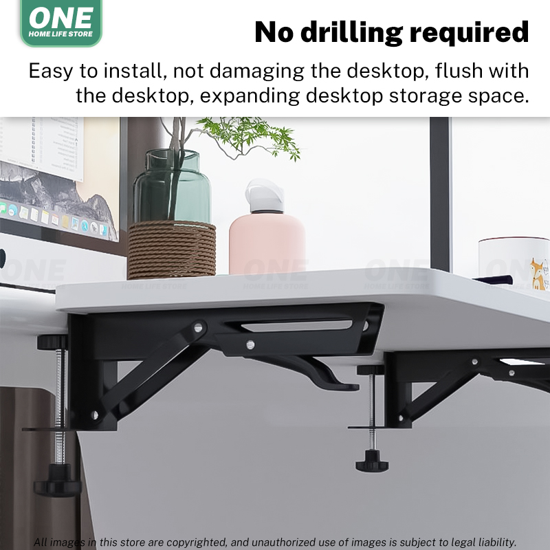 Desktop extension board no need drill extension computer desk extension ...