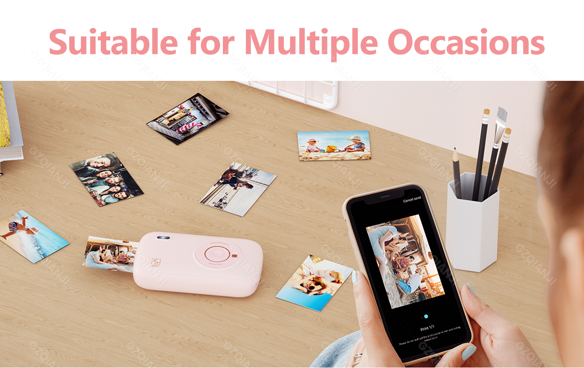 HPRT CP2100 Mini Photo Printer Portable Mini Color HD, Bluetooth ...