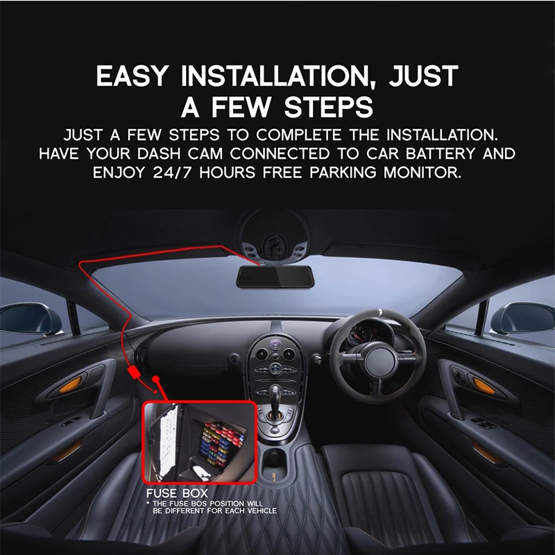 T port Mini USB Hard Wire Kit for DDPAI PRO Dash Cam Parking ...