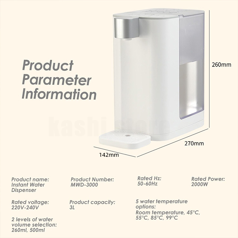 【SG Stock】3L Water Dispenser Smart Instant Hot Heating Water Dispensers ...