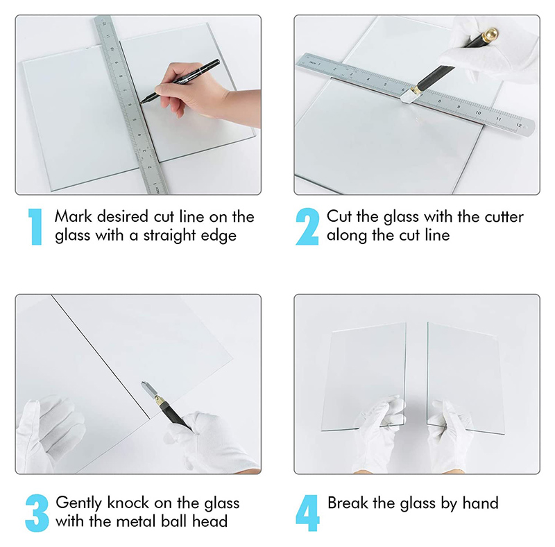 KIPRUN Glass Cutter Kit, 2mm-20mm Professional Cutting Head, Aotomatic ...