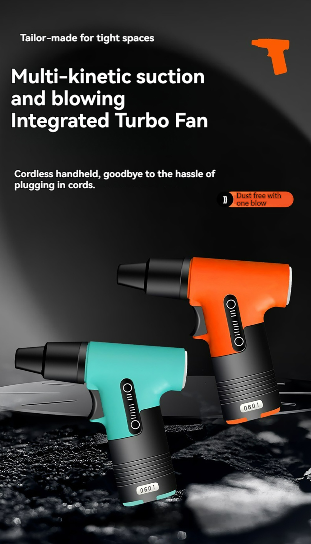 Rechargeable Camping Powerful Turbo Fan 130000RPM Large Wind Car Mini ...