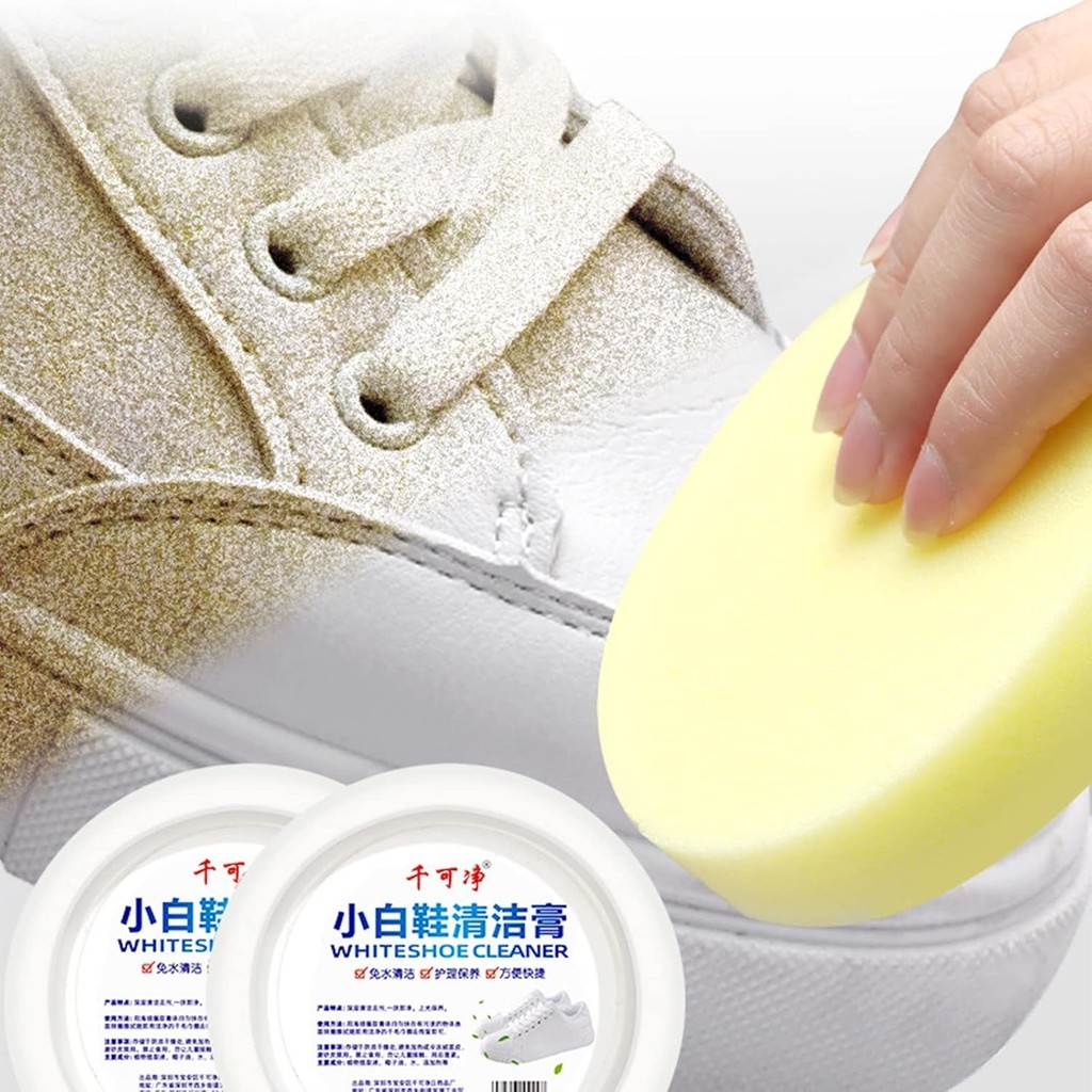 120g White Shoes Cleaning Cream Stain Remover Whitening For All Uses ...