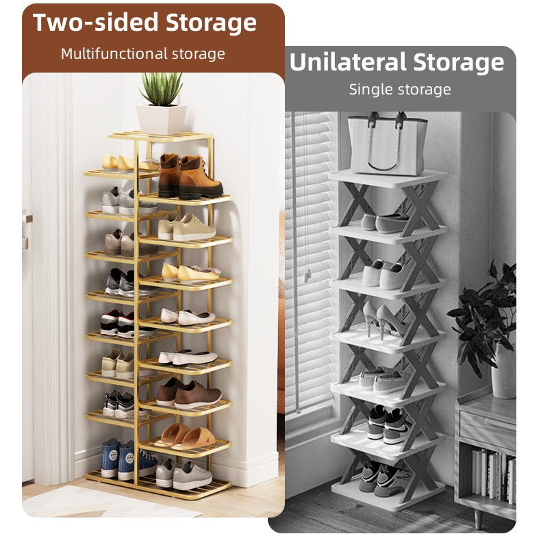 Large capacity multi-functional two-sided shoe rack #593 | Shopee Singapore