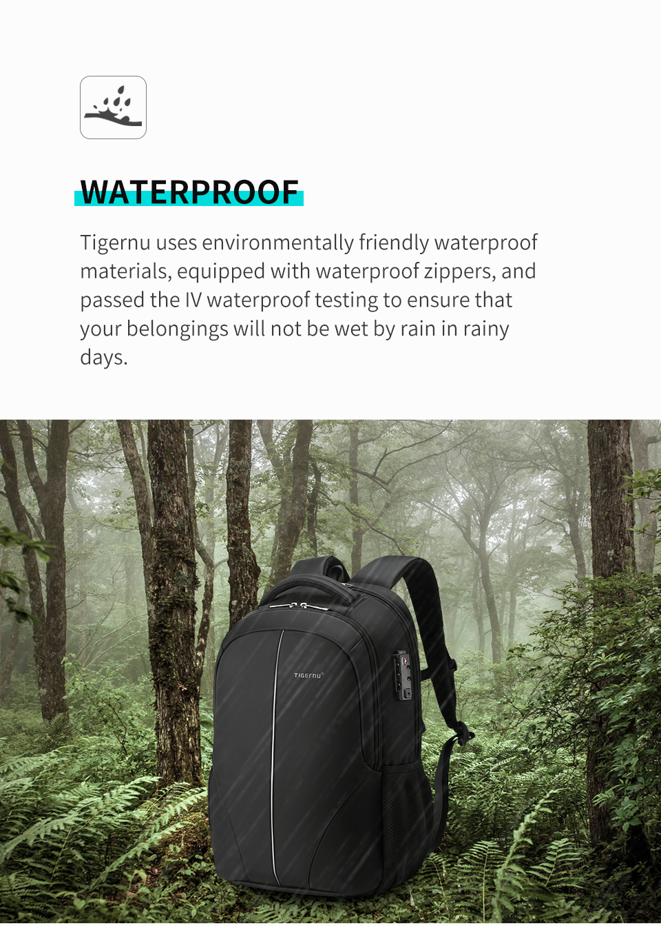 【Local Delivery】Tigernu 3105-4A Nylon Expandable Laptop Backpack ...