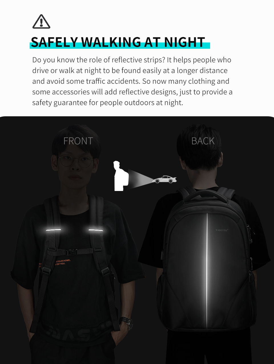 【Local Delivery】Tigernu 3105-4A Nylon Expandable Laptop Backpack ...