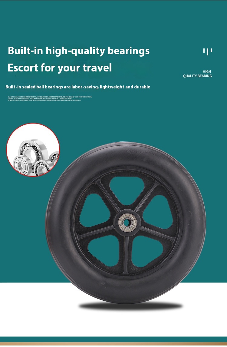 Wheelchair Original Front Wheel Accessories Universal Wheel Pu Rubber ...