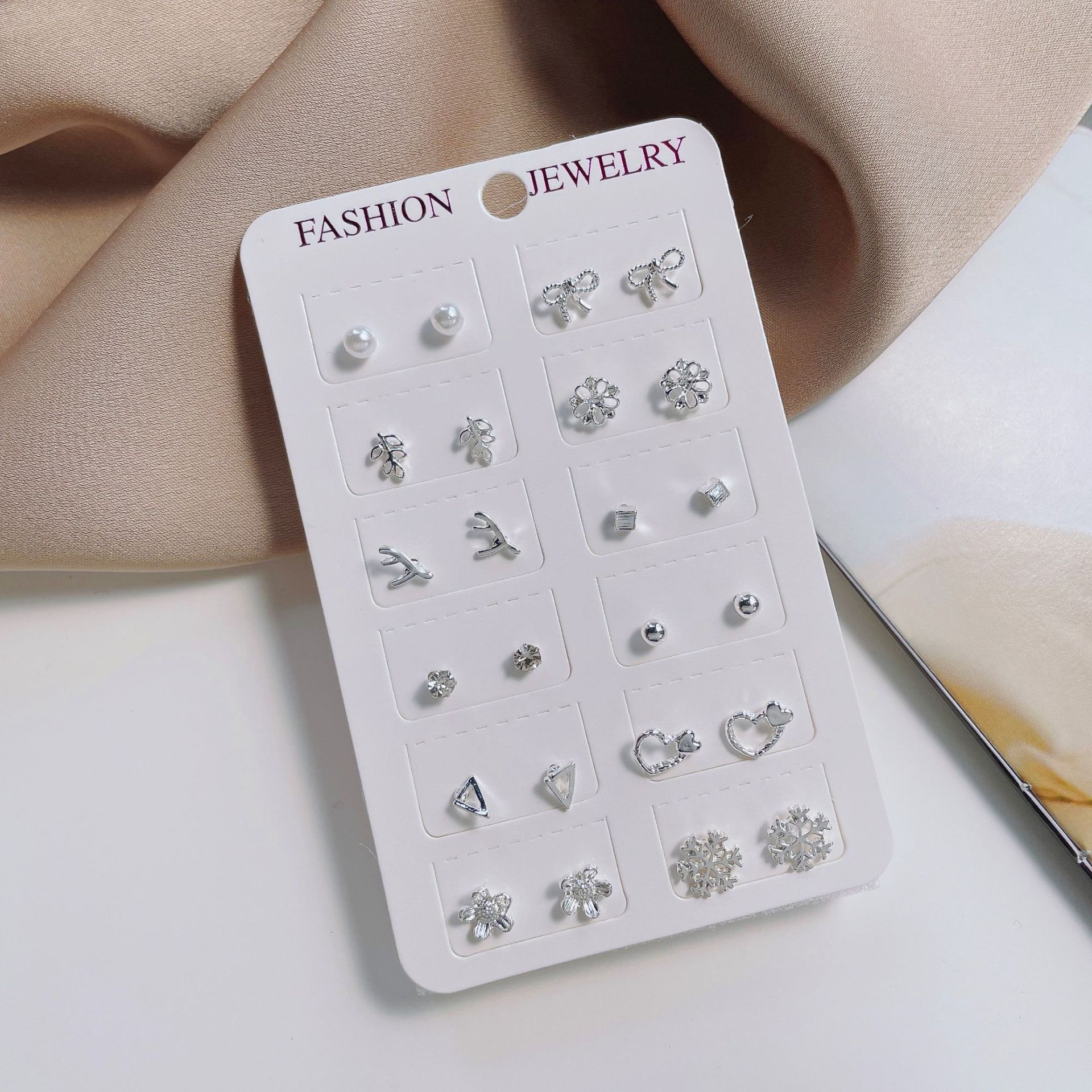 Creative Design New Style 12 Pairs Earrings Set All-Match Earrings ...