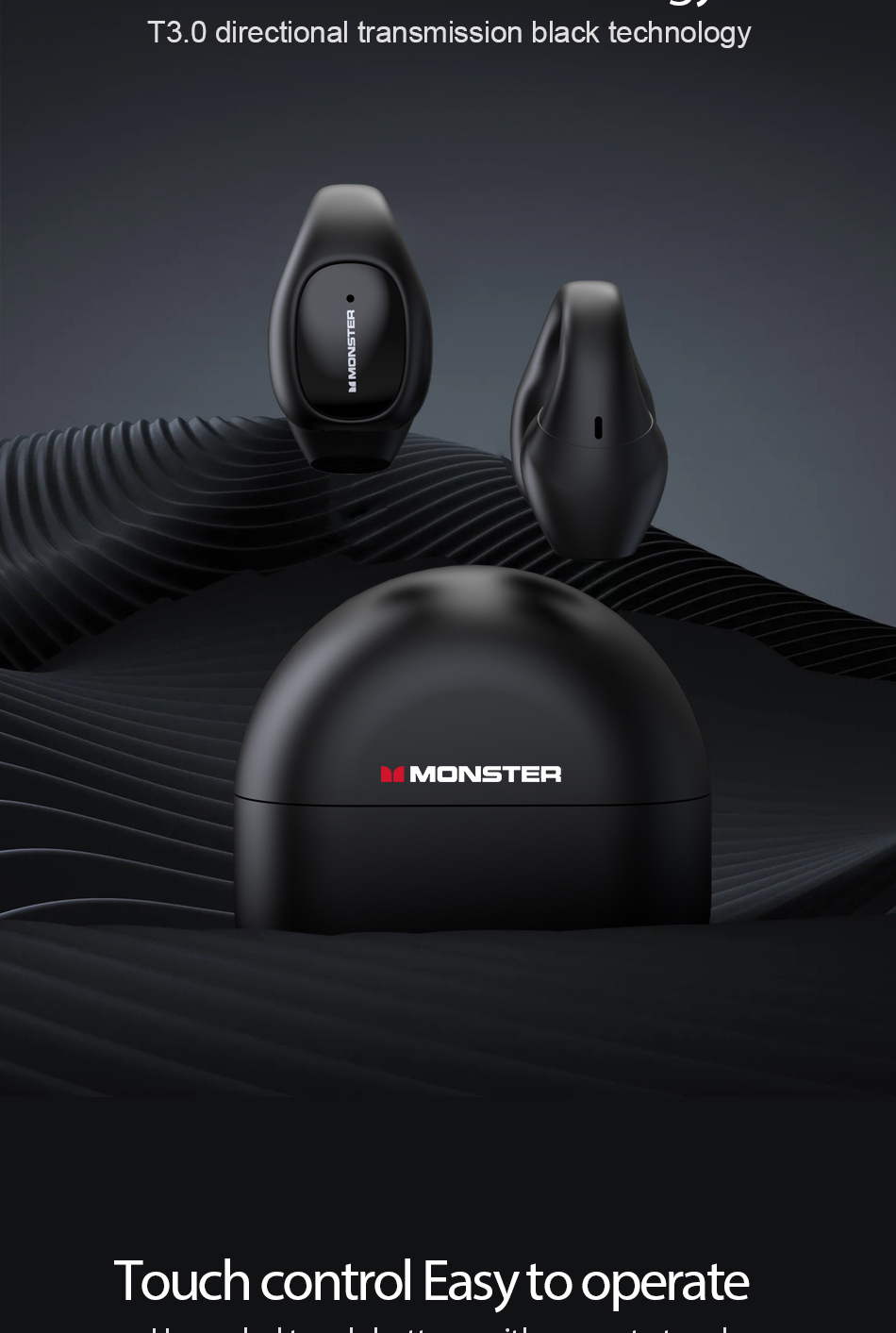 Monster Open Ear 200 Ear Clip Earphone Blutooth Earphone Headphone ...