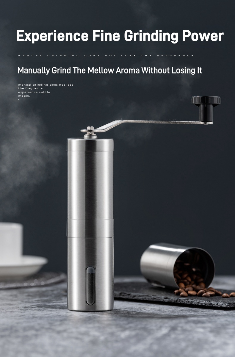 【SG READY STOCK】Portable Stainless Steel Hand Crank Coffee Grinder ...