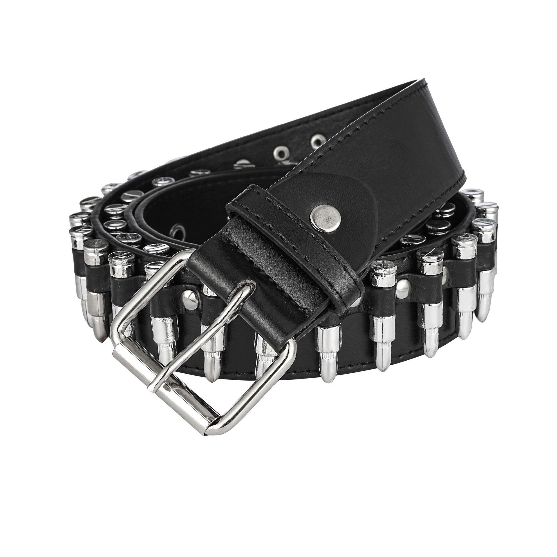 Edgy Gothic Rivet Belt for Men & Women Y2K Punk Rock Waist Strap with ...