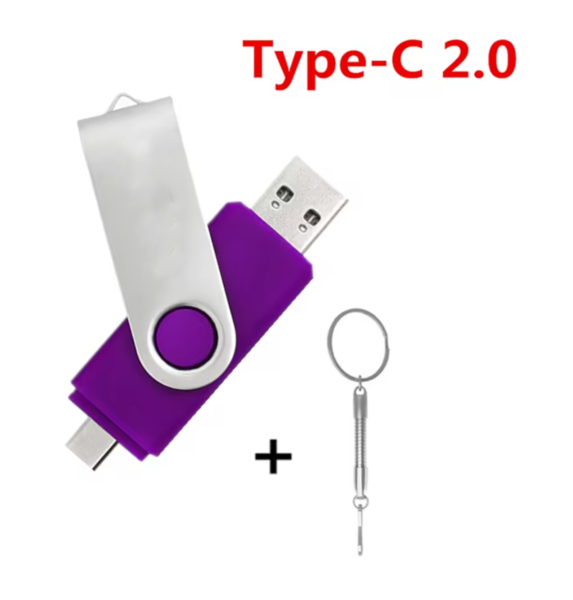 TYPE-C Rotatable USB Flash Drive 128GB High Speed Memory Stick 64GB ...