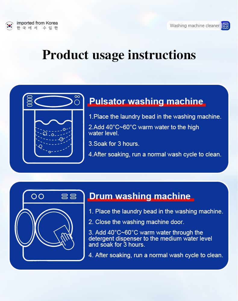 【Hot in South Korea】 Washing Machine Cleaner Washer Cleaning Supplies*6 ...