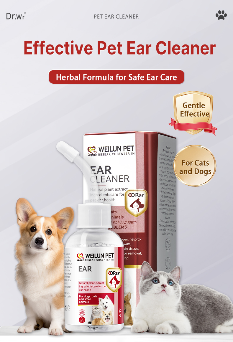 Pet Ear Cleaner - Ear cleaning solution For dogs and cats - Ear Drops ...