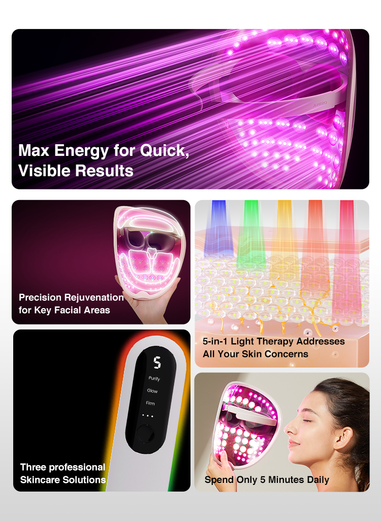 [NEW ARRIVAL]AMIRO Spectra 5-in-1 LED Light Therapy Facial Mask ...