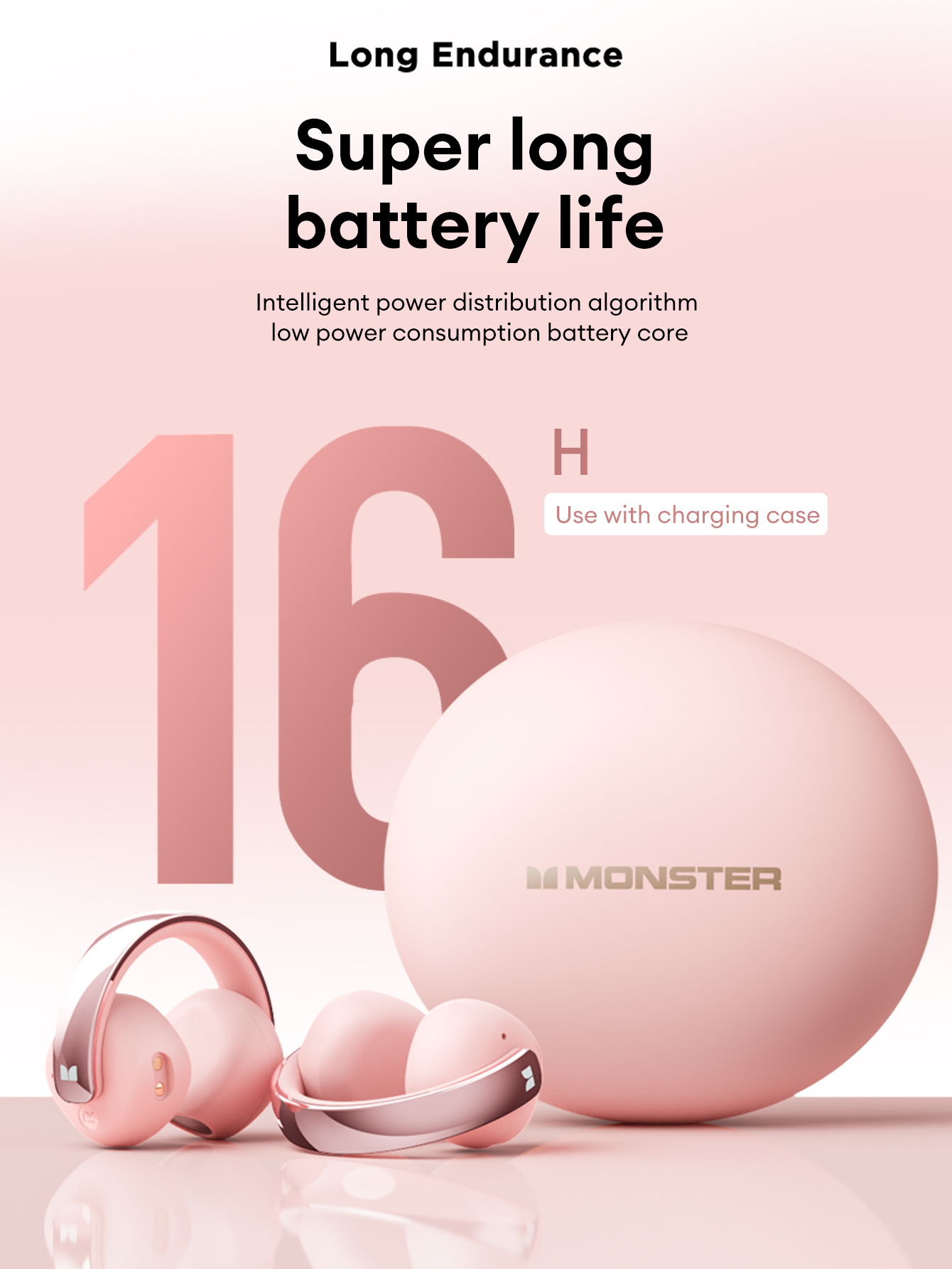 Monster XKT30 Wireless Earphones Bluetooth 5.4 HIFI Noise Cancelling ...