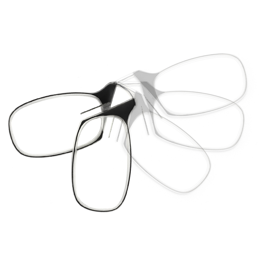 Cyxus Clip-On Reading Glasses Blue Bridge Clear Lenses for Women/Men ...