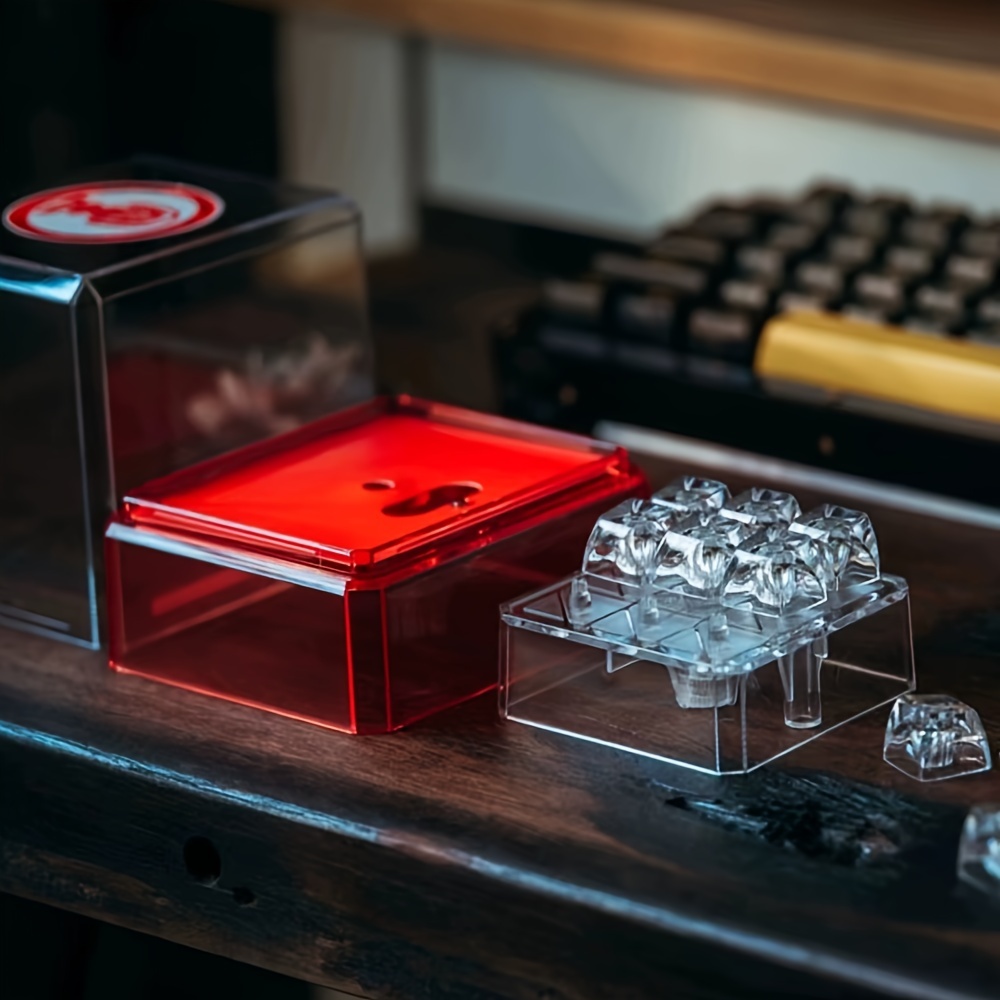 Fully transparent mechanical keyboard keycaps, (keycaps only) crystal ...