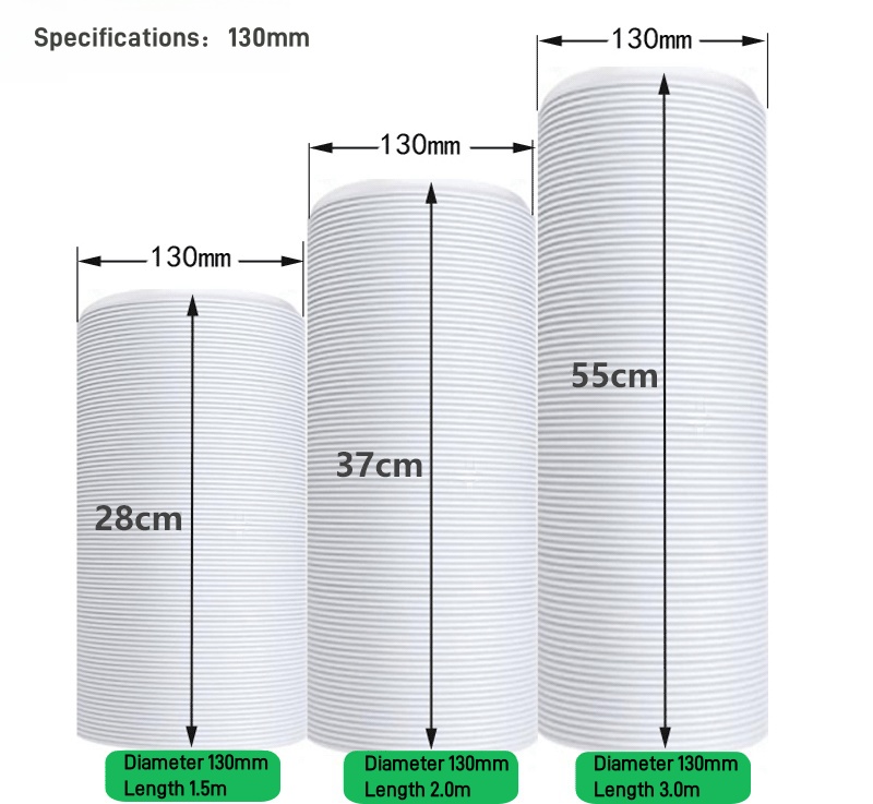 【SG READY STOCK】Flexible Air Conditioner Exhaust Pipe Ventilation Duct ...