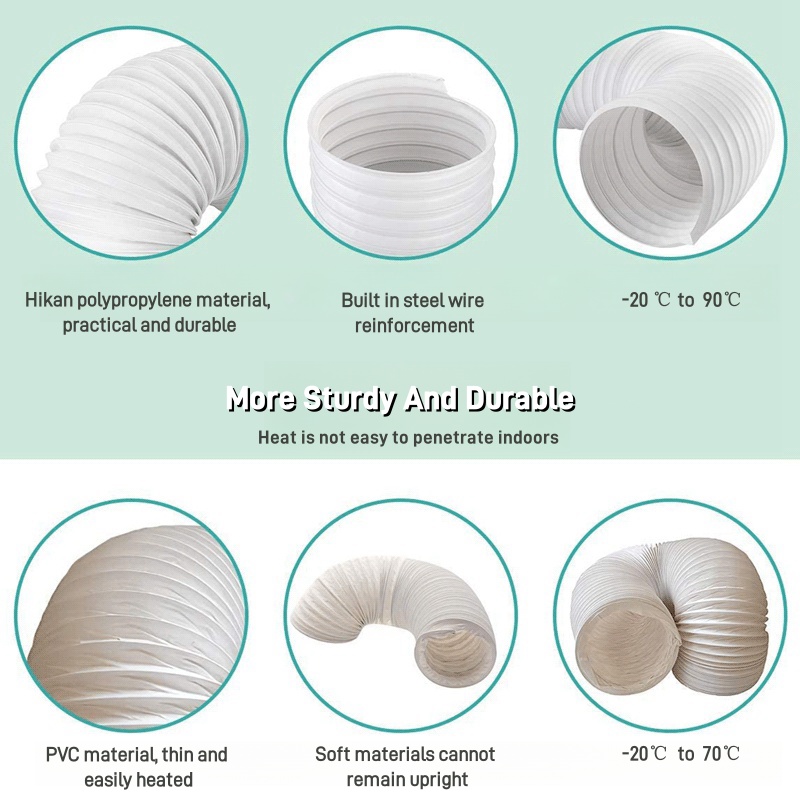【SG READY STOCK】Flexible Air Conditioner Exhaust Pipe Ventilation Duct ...