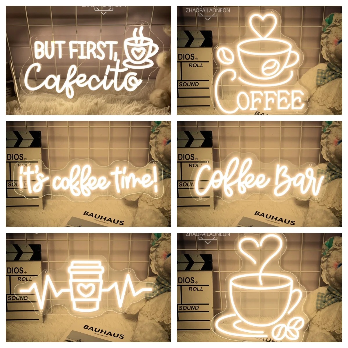 Coffee Neon Led Sign Cafe Bar Neon lights Wall Art Decoration Coffee ...