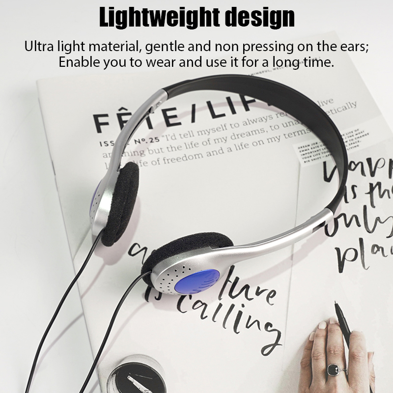 Wired Headset Fashionable Headphone Dual Line 1.2 Meters Long Settings ...