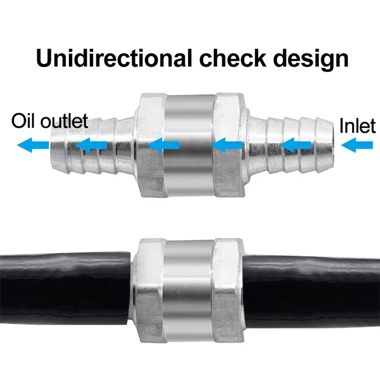 High Pressure Fuel Connector - One-way Check Valve 6-12mm for Gasoline ...