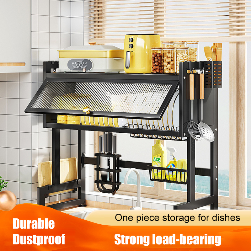 Kitchen Dish Drain Rack Kitchen Storage Rack Sink Rack Stainless Steel ...