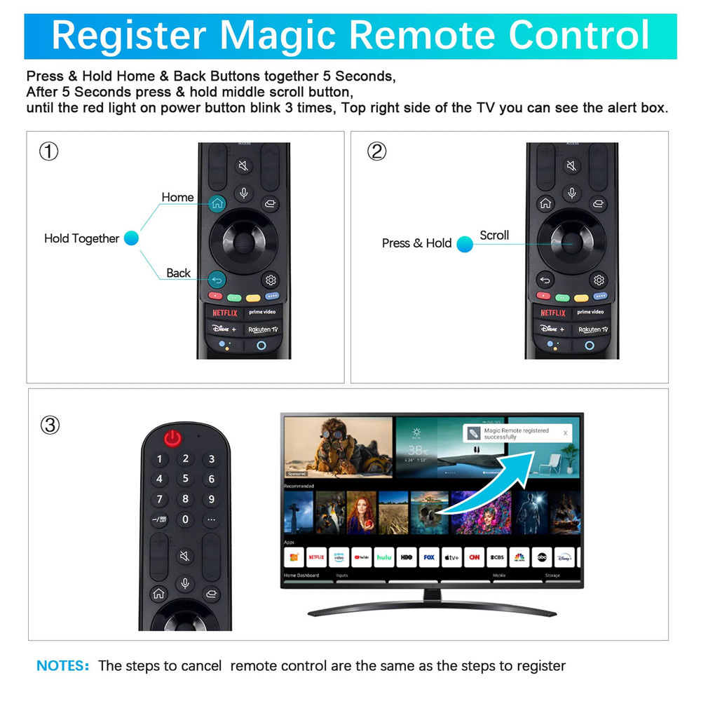 Replacement for LG Magic Remote Control MR21GA with Pointer Voice ...